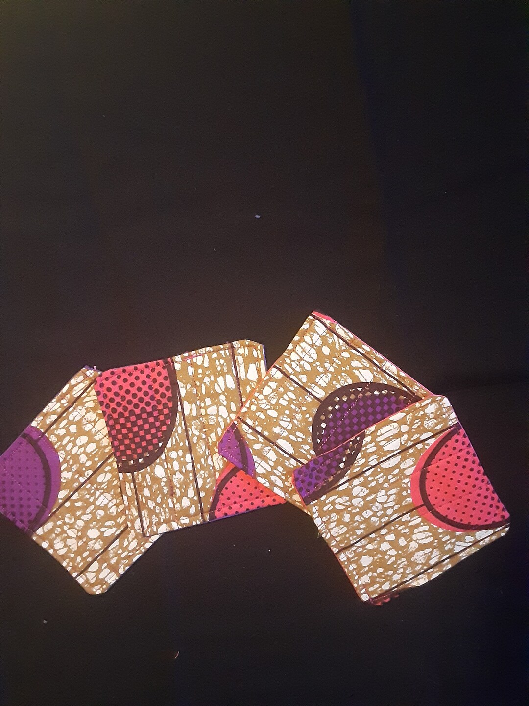 Pink and Purple African Print Coasters - Etsy