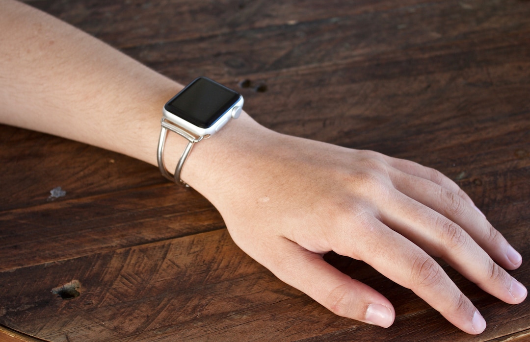 Sterling Silver Apple Watch Band - Galaxy Smart Watch Band - Etsy