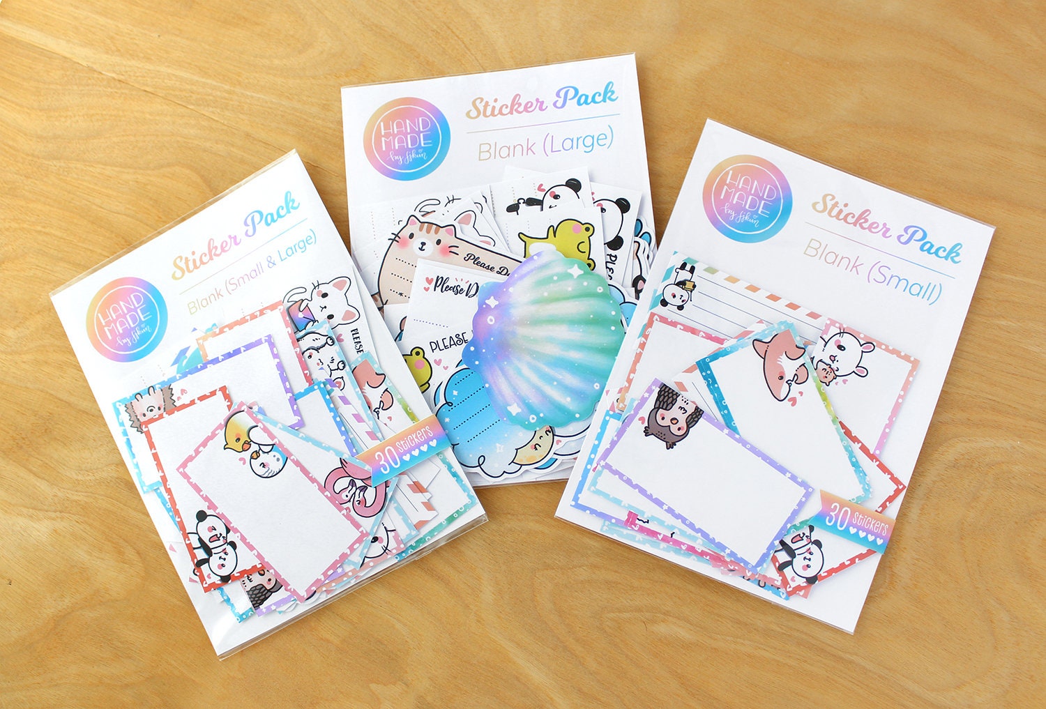 Sticker Packs / 30 Piece / Cute Sticker Grab Bag From Handmade | Etsy