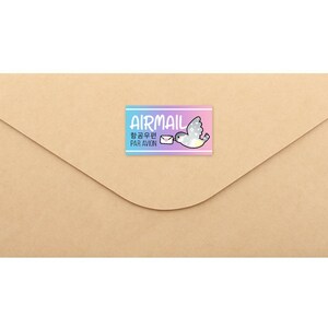Sparrow Carrying Letter Pretty Rainbow Airmail Air Mail Par Avion ...