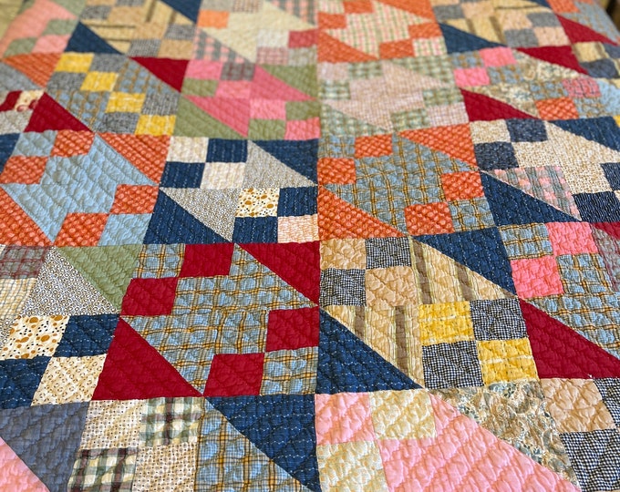 Vintage Anvil/jacobs Ladder Quilt - Etsy