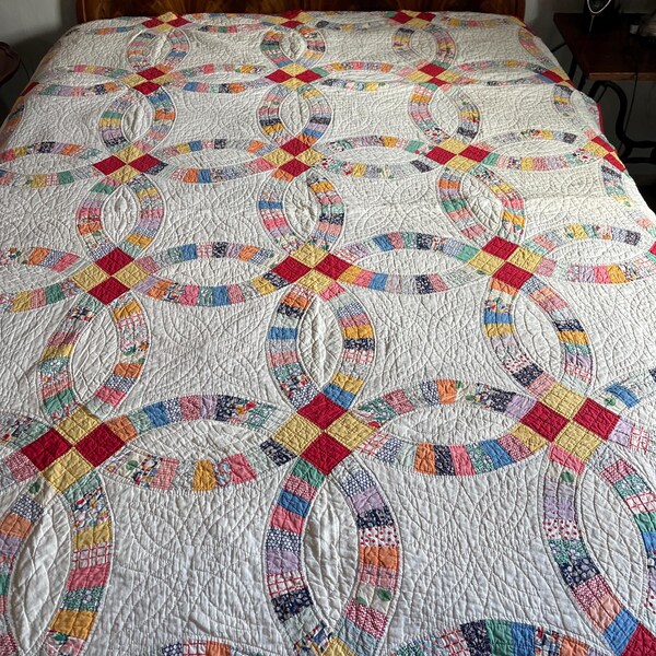 Wedding Ring Quilt - Etsy
