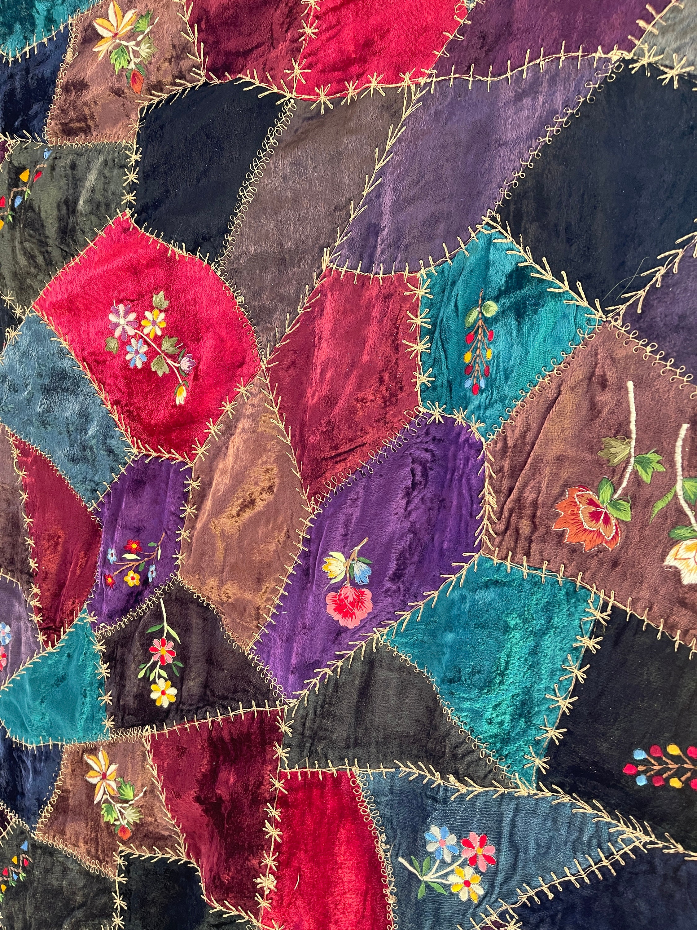 Stunning Small Crazy Quilt - Etsy