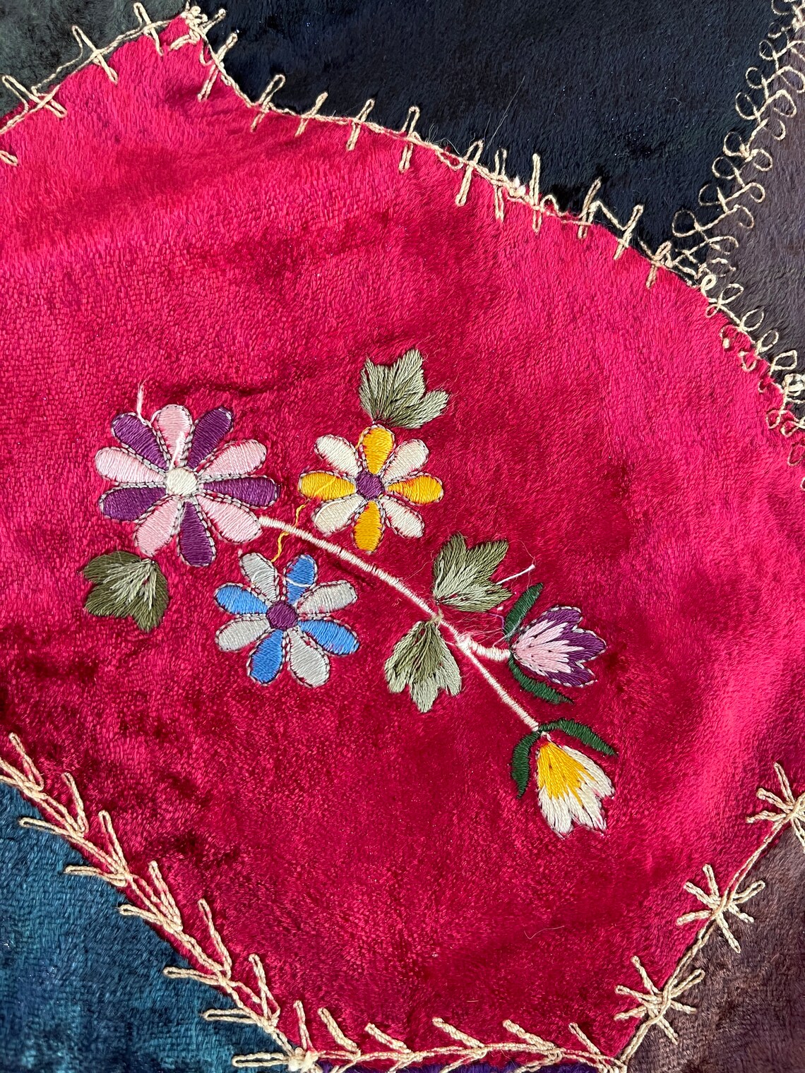 Stunning Small Crazy Quilt - Etsy