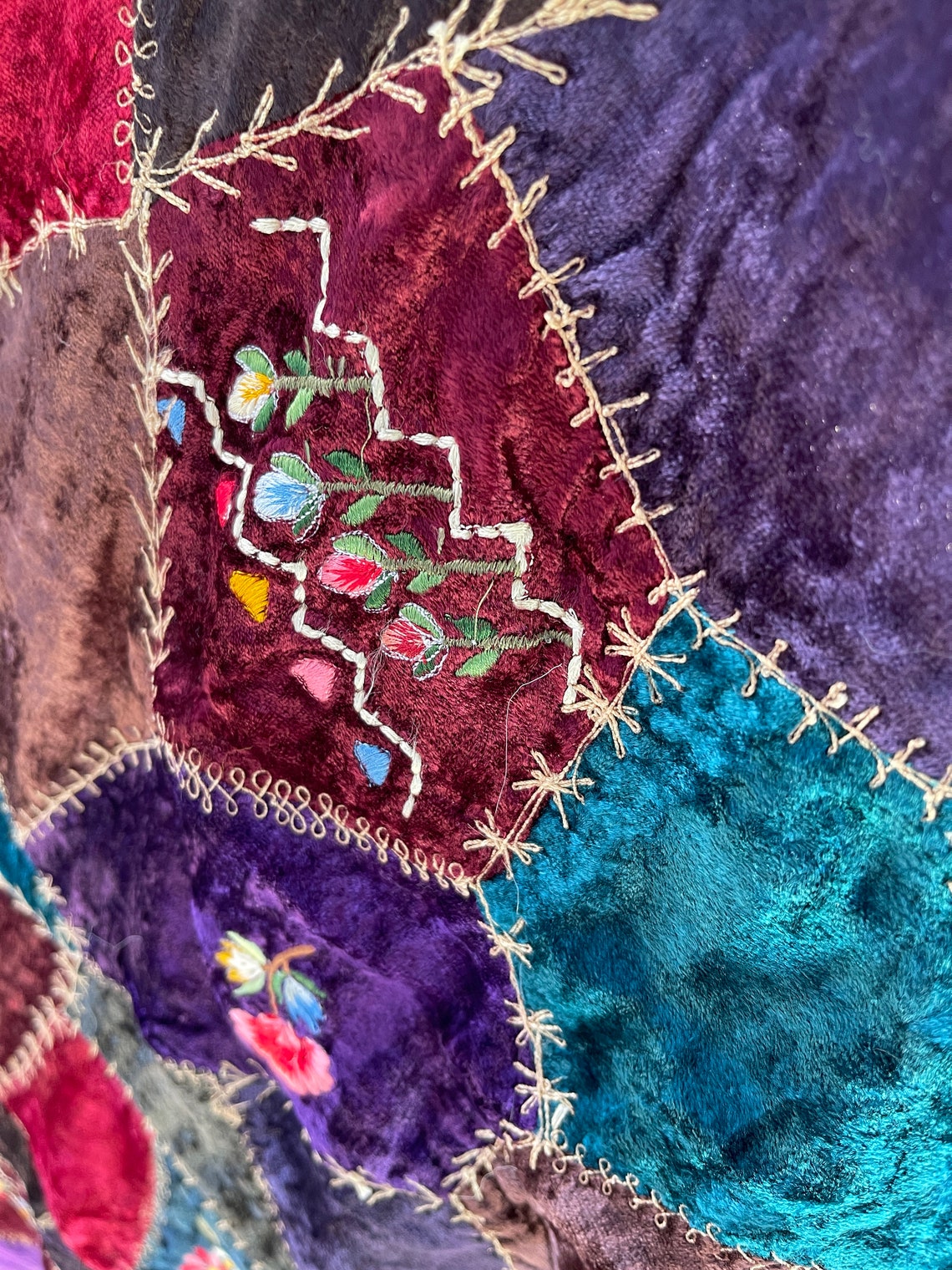 Stunning Small Crazy Quilt - Etsy