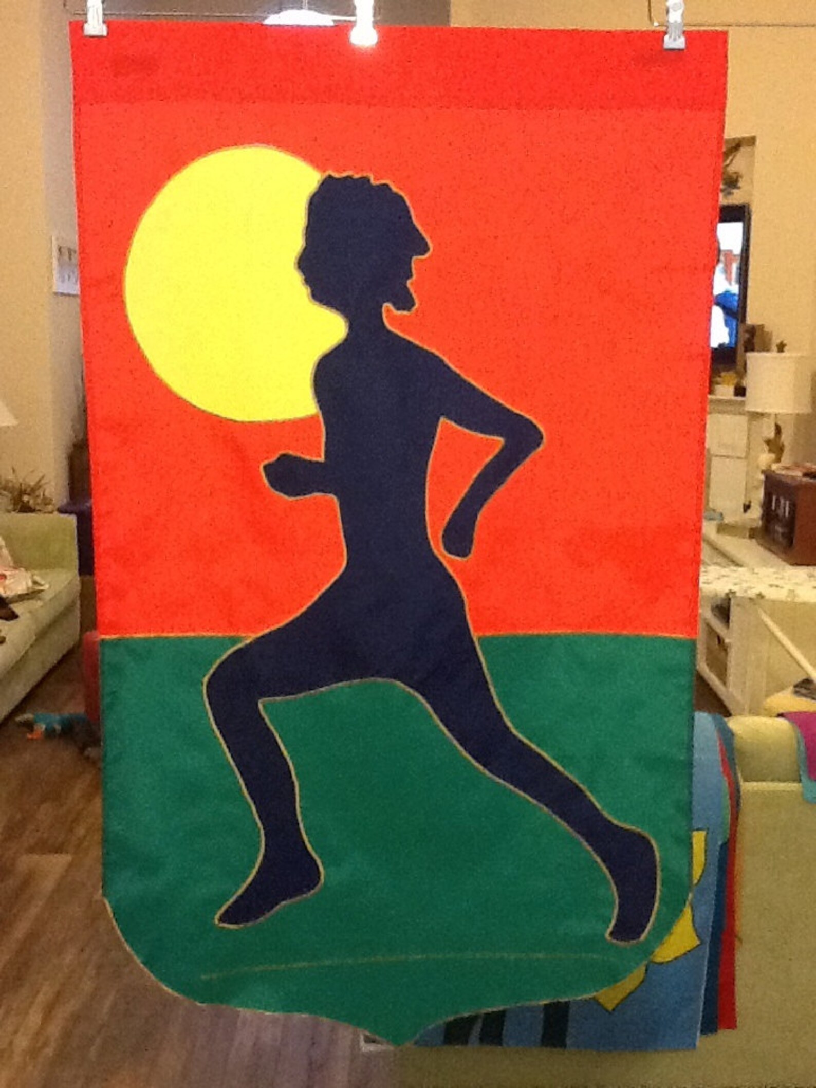 Runner / Running / Jogging Marathon Large Decorative Flag - Etsy