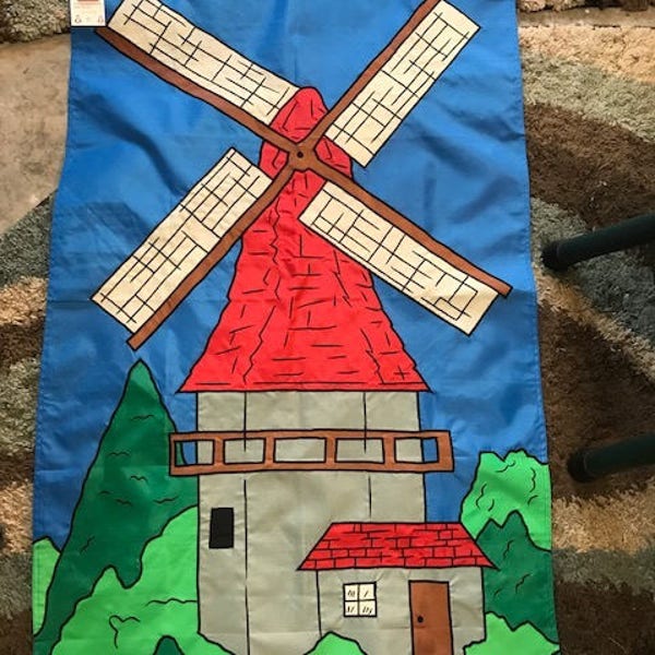Windmill Flag - Etsy
