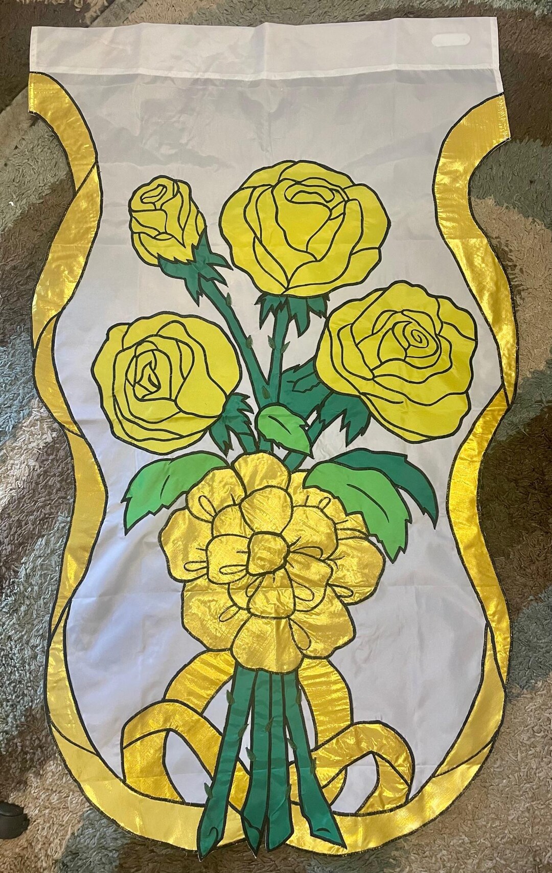 Yellow Roses and Ribbon Garden Large Decorative Flag SPECIAL DEAL - Etsy