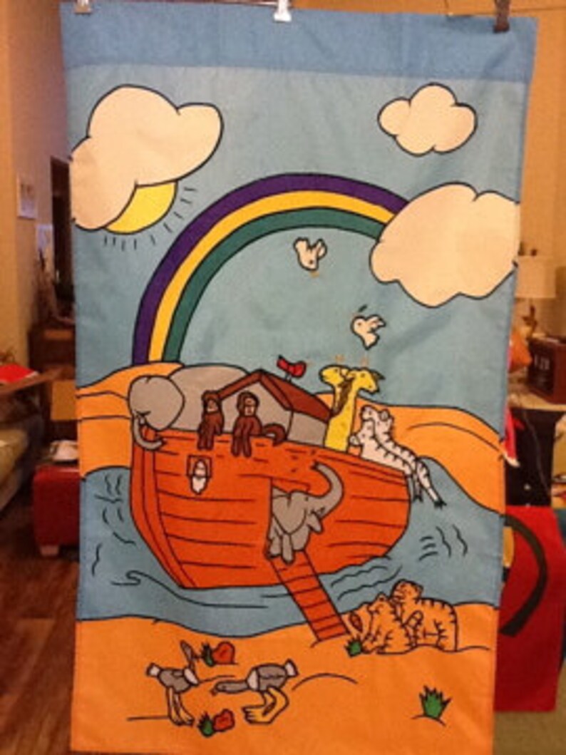 Noah's Ark Christian Large Decorative Flag | Etsy