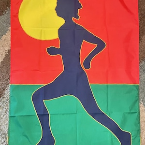 Runner / Running / Jogging Marathon Large Decorative Flag - Etsy