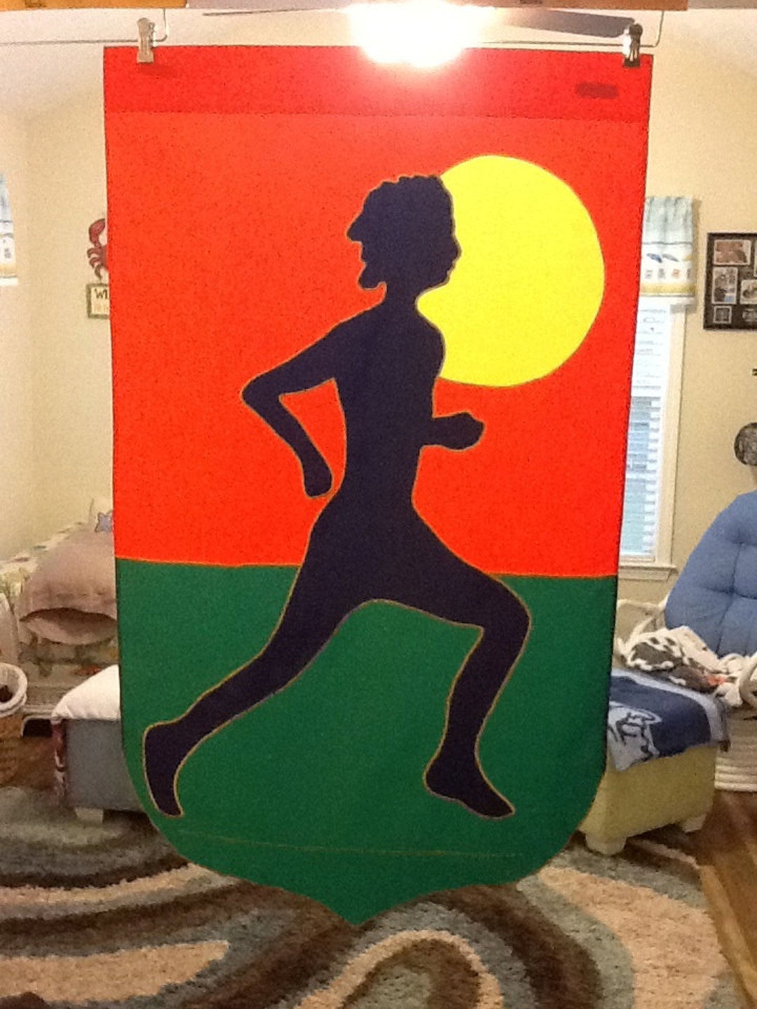 Runner / Running / Jogging Marathon Large Decorative Flag - Etsy