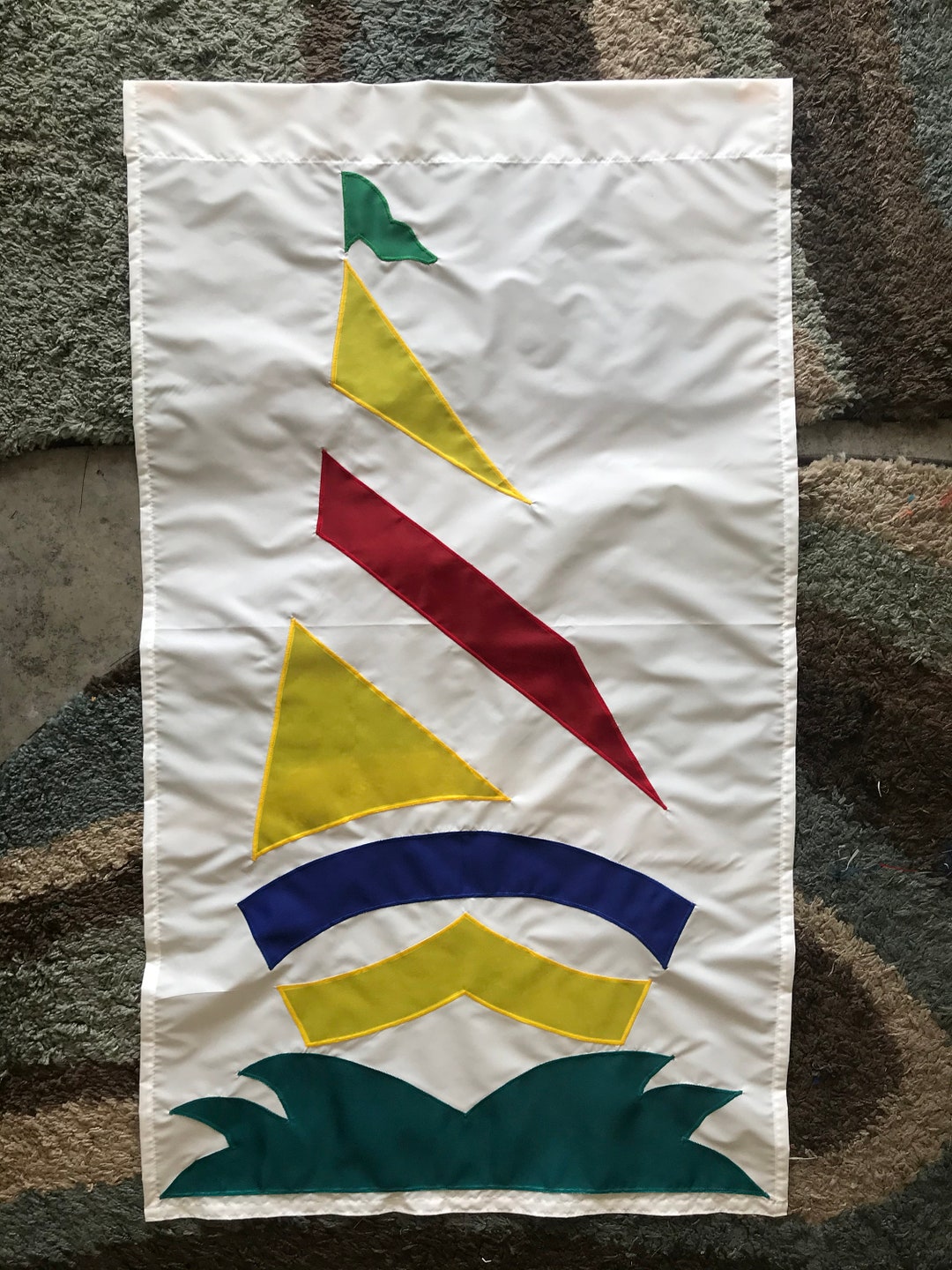 Sailboat Beach / Seashore / Ocean Nautical Welcome Large Handmade ...