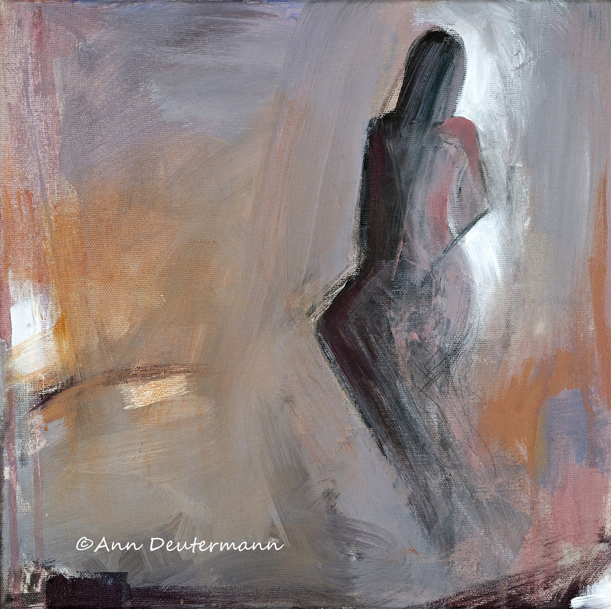 Female Figure Painting Abstract Lavender Print Digital Download Art - Etsy