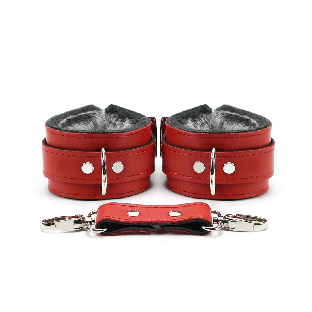 Bondage Handcuffs Furry Handcuffs for Kink Leather Handcuffs Oddo ...