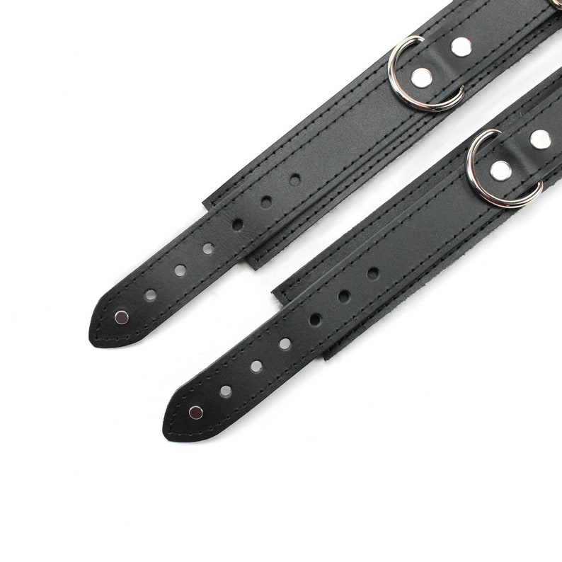 BDSM Leather Restraints | Ankle/wrist Bondage Cuffs | Leather With ...