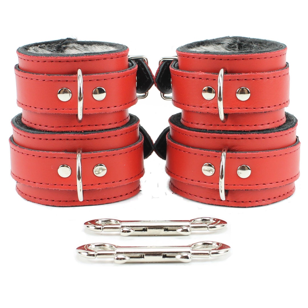 BDSM Leather Restraints | Red, Purple, Grey & Black Leather Bondage ...