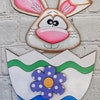 Bunny Wreath Attachment, Bunny Door Hanger, Easter Decor, Spring Sign ...