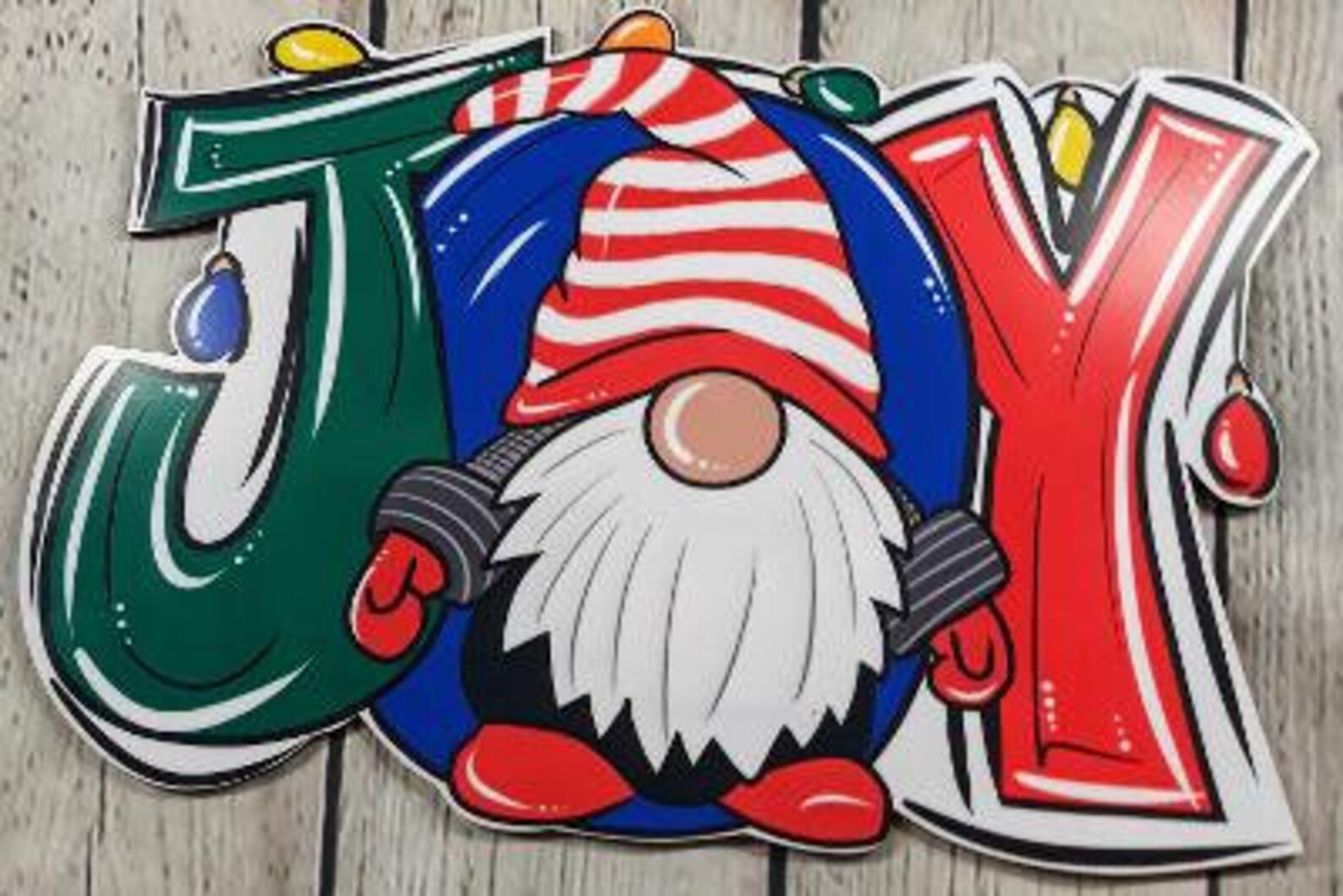 Christmas Joy Gnome Gnome Wreath Attachment holiday Decor - Etsy