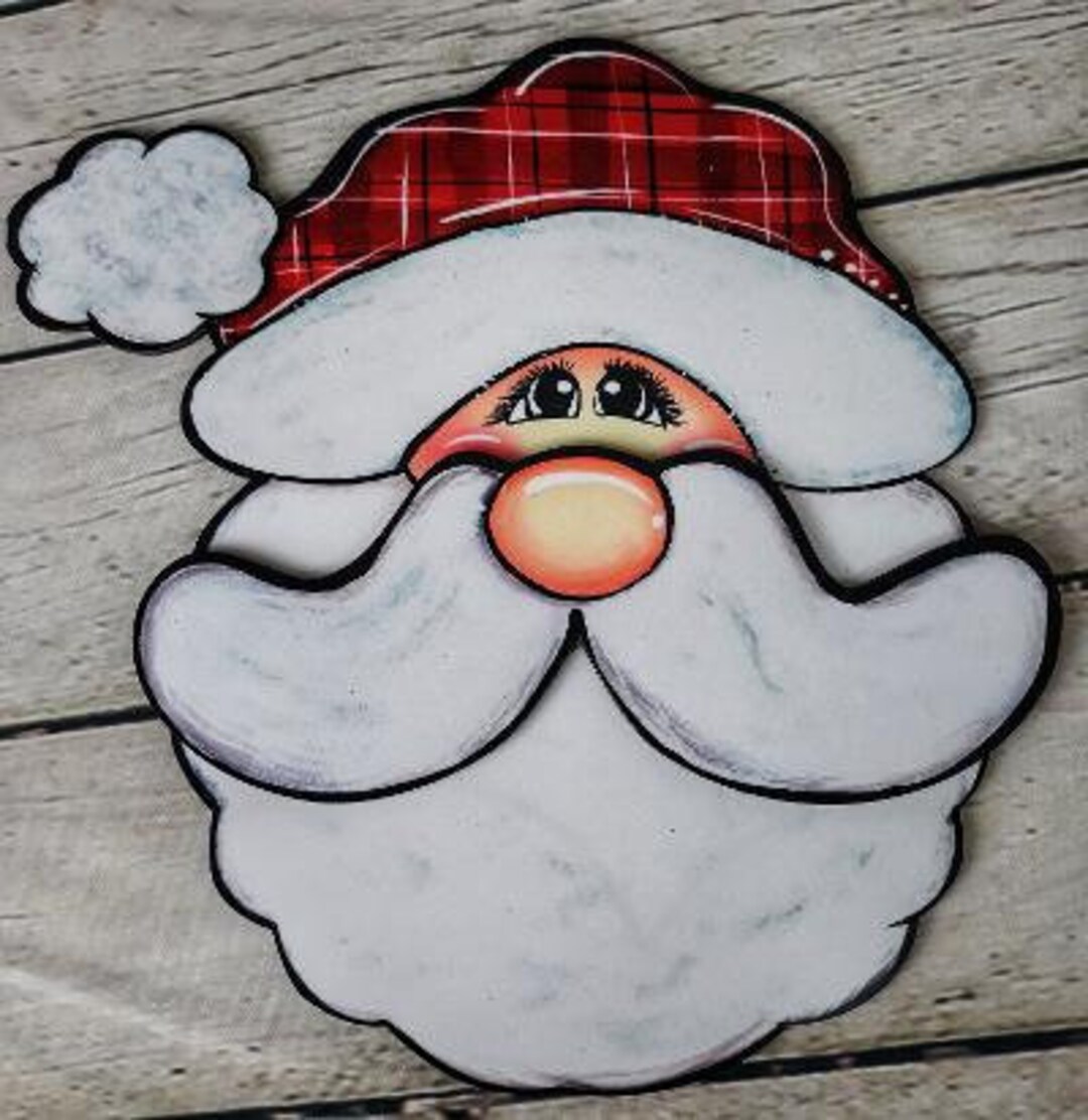 Santa Claus Wreath Attachment Winter Interchangeable Sign - Etsy