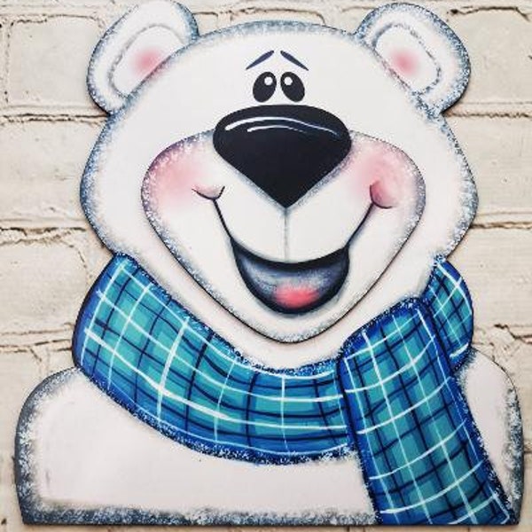 Bear With Sign Wreath Attachment - Etsy