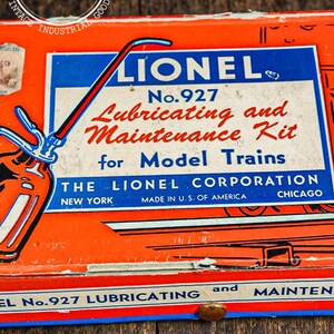 Lionel No. 927 Lubricating and Maintenance Kit for Model Trains - Etsy