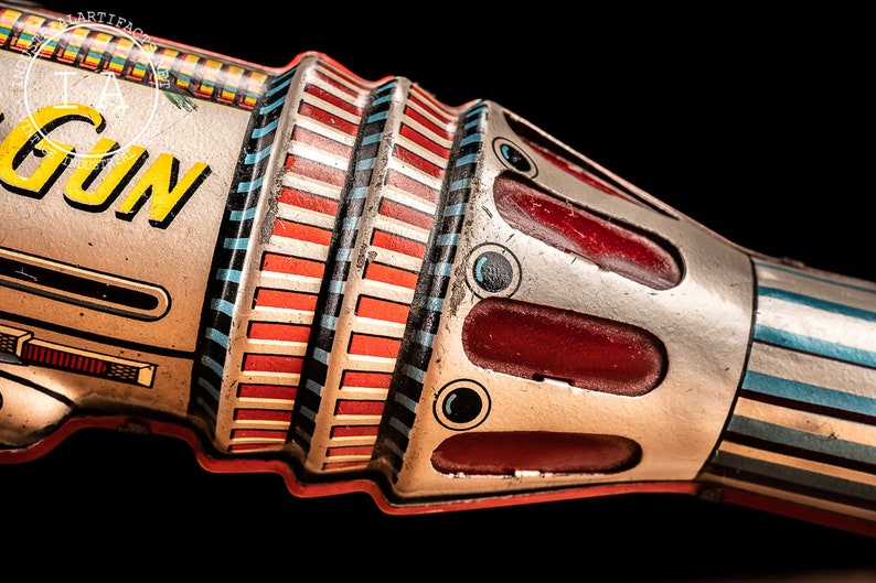 Vintage Japanese mars Gun Tin Toy Gun - Etsy