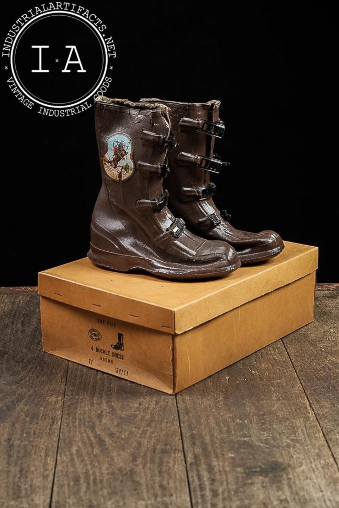 Vintage Gene Autry Rubber Boots With Box - Etsy