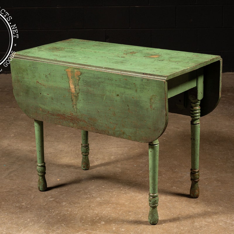 Antique Green Table - Etsy