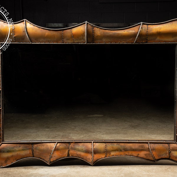 Large Industrial Mirror - Etsy