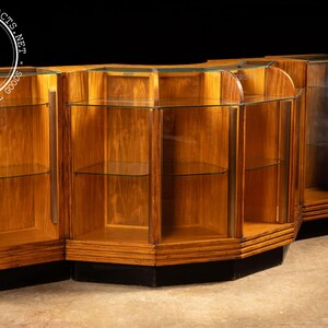 Art Deco Lighted Oak Display Counter - Etsy