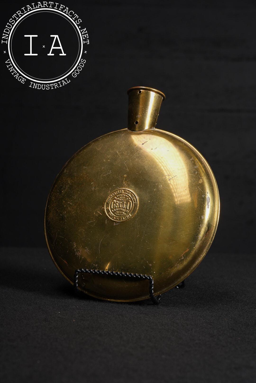 Antique Cello Brass Sanitary Hot Water Bottle by A.S. Campbell Co. - Etsy