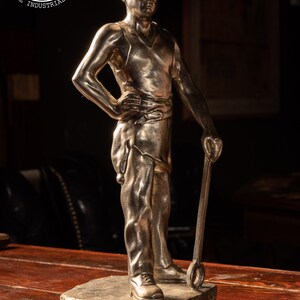 C. 1966 Aluminum Armco Iron Man Statue - Etsy