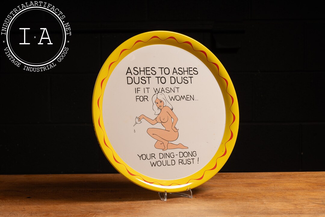 Vintage Tin Litho Novelty Nude Pin-up Tip Tray - Etsy