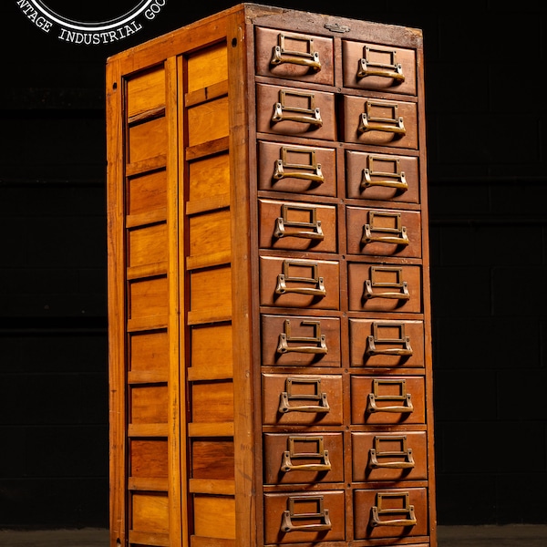 Card Catalog Cabinet - Etsy