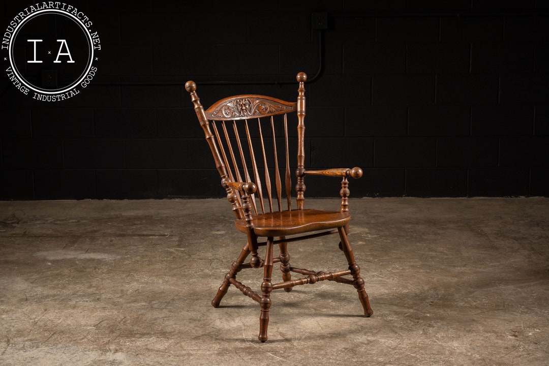 Vintage Wooden Green Man Chair - Etsy