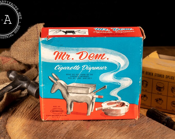 Vintage Brown Mr. Dem Smoking Donkey Cigarette Dispenser - Etsy