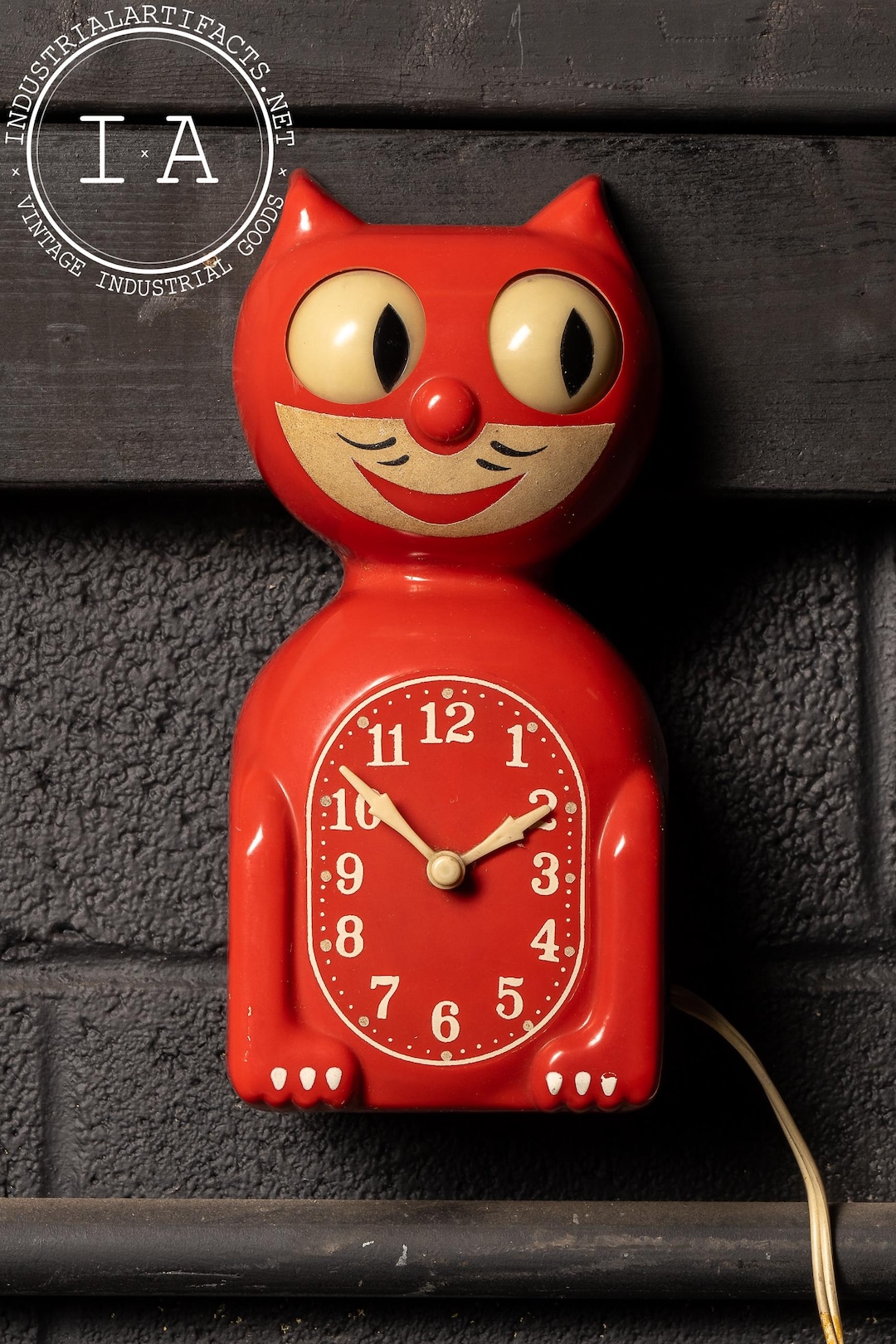 Vintage Original Model C2 Kit Cat Klock in Red - Etsy