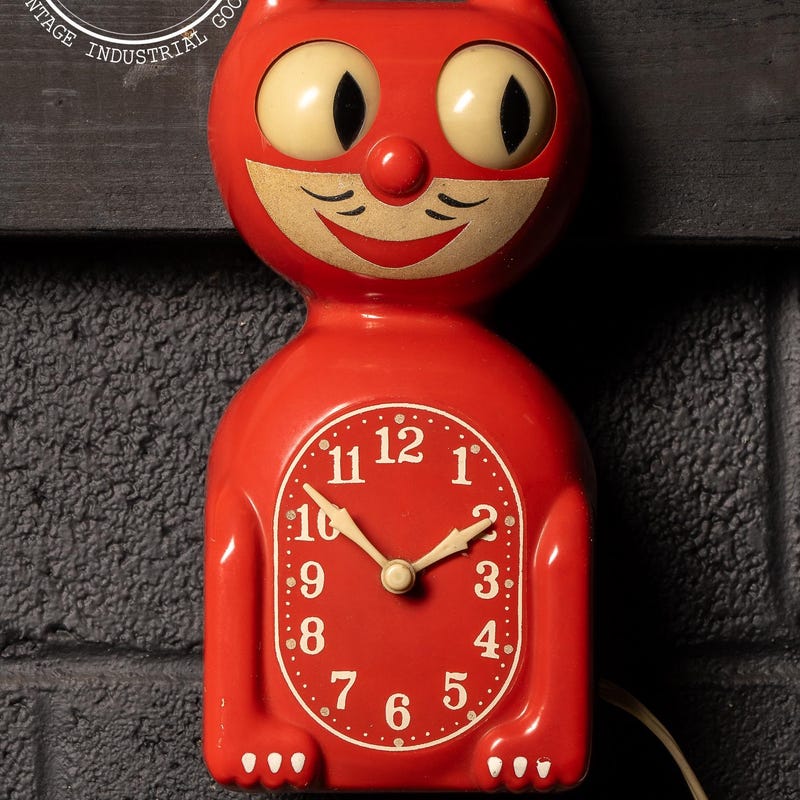 Antique Kit Cat Clock - Etsy