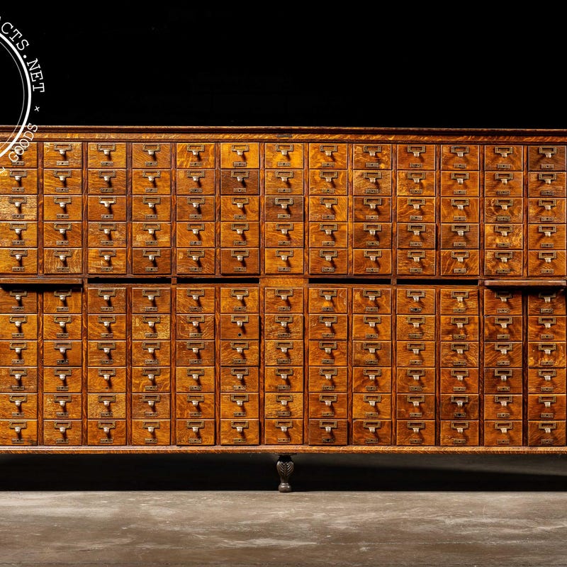 Card Catalog Cabinet - Etsy