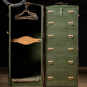 Early 20th Century Wardrobe Steamer Trunk - Etsy