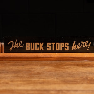 Vintage Truman Executive Desk Sign Facsimile - Etsy