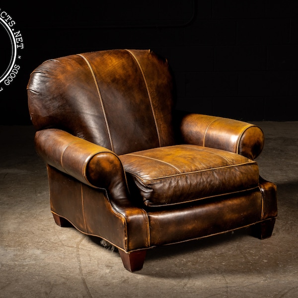 Cigar Leather Chairs - Etsy