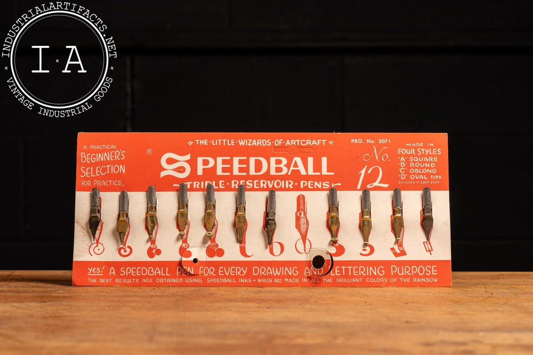 Vintage Speedball Pen Nib Set - Etsy