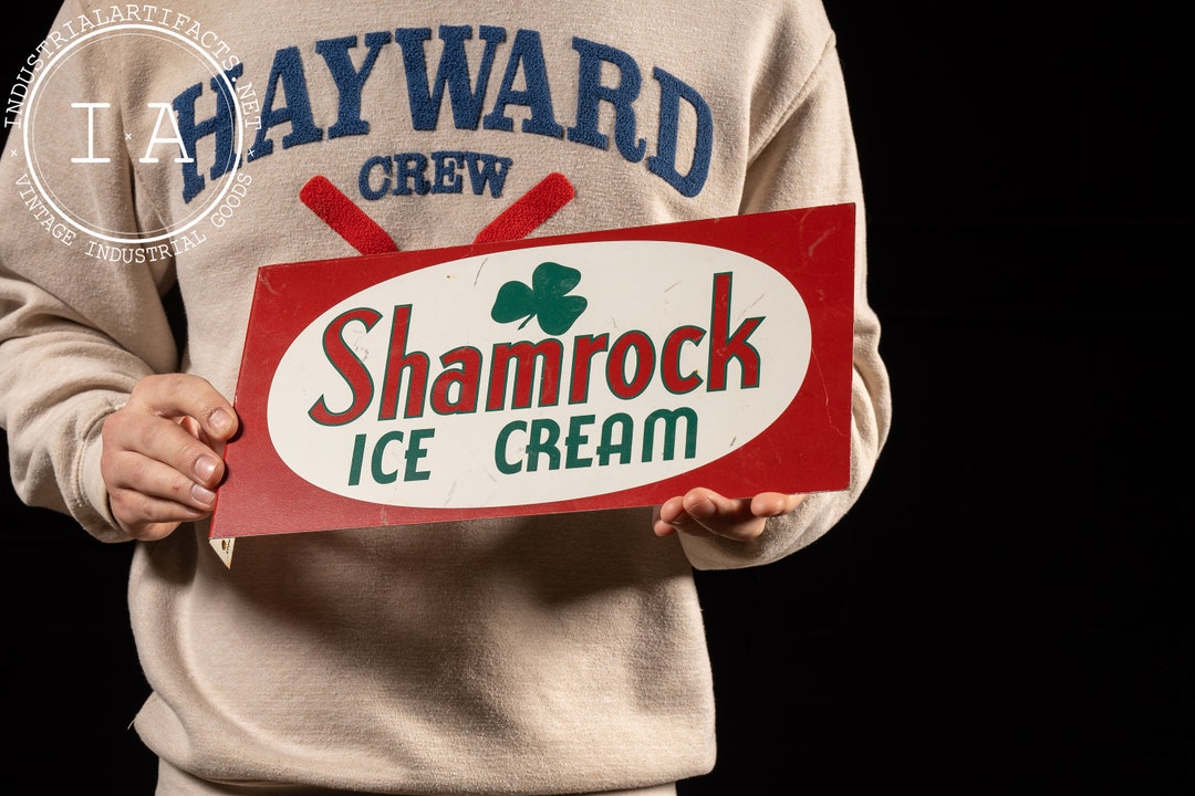 Vintage Double-sided Flange Ice Cream Advertising Sign - Etsy