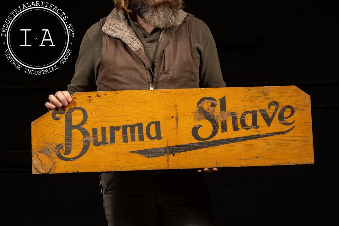Antique Burma Shave Wooden Advertisement Set - Etsy