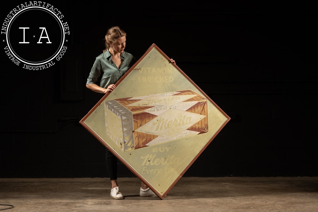 Large Merita Bread Tin Advertising Sign - Etsy