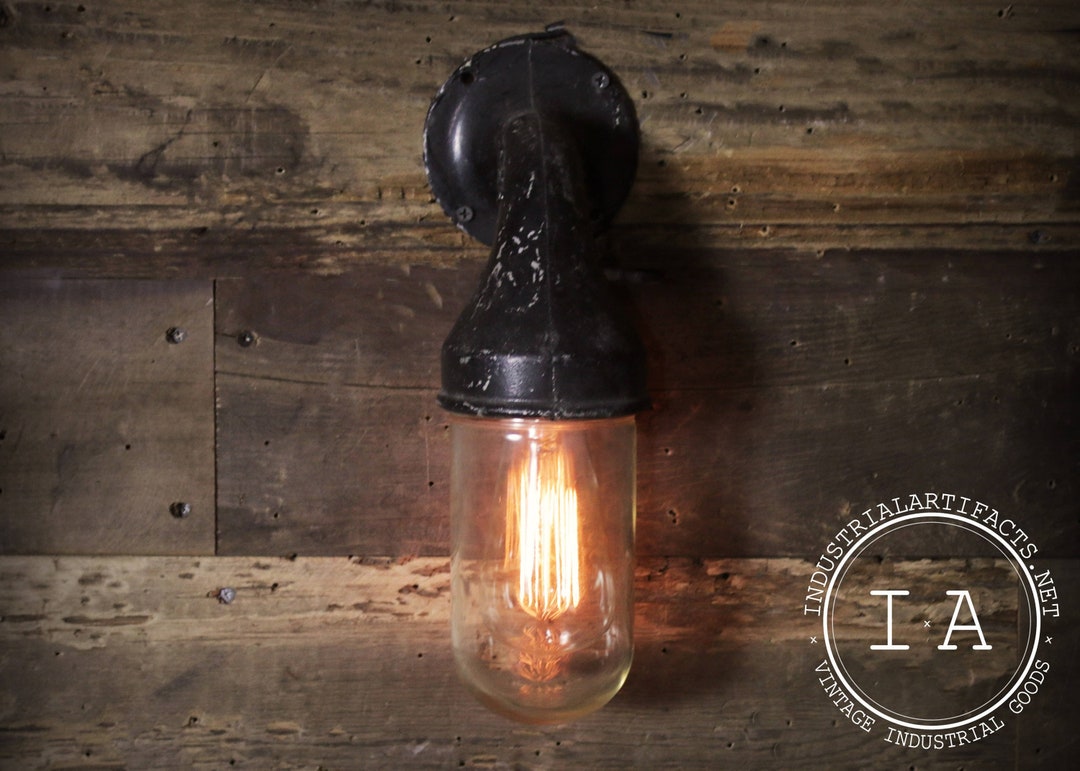 Vintage Industrial Spero Explosion Proof Wall Lamp Sconce - Etsy