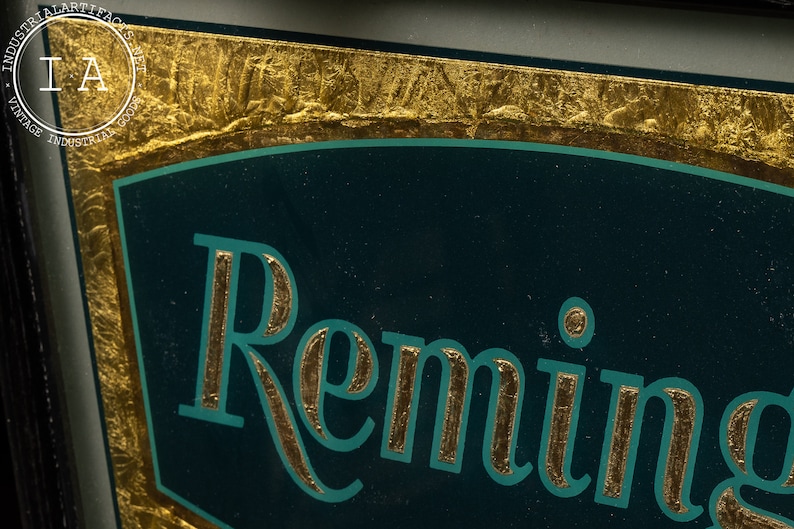 Contemporary Glass Remington Glue Chip Sign - Etsy
