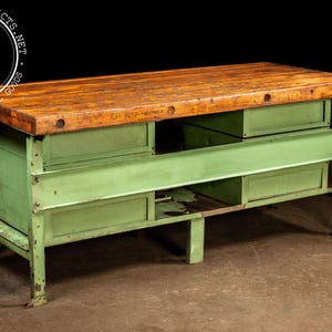 Vintage Industrial Swing Stool Workbench - Etsy