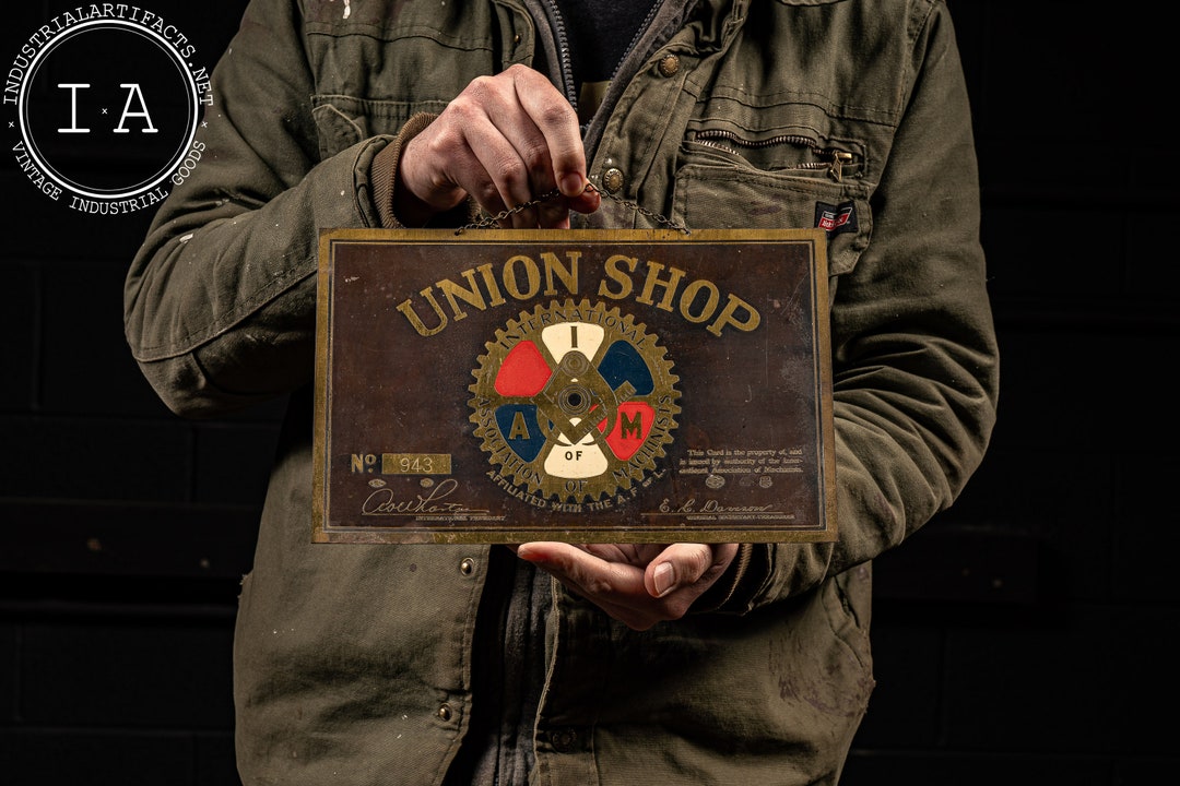 I.A.M. Union Shop Sign - Etsy